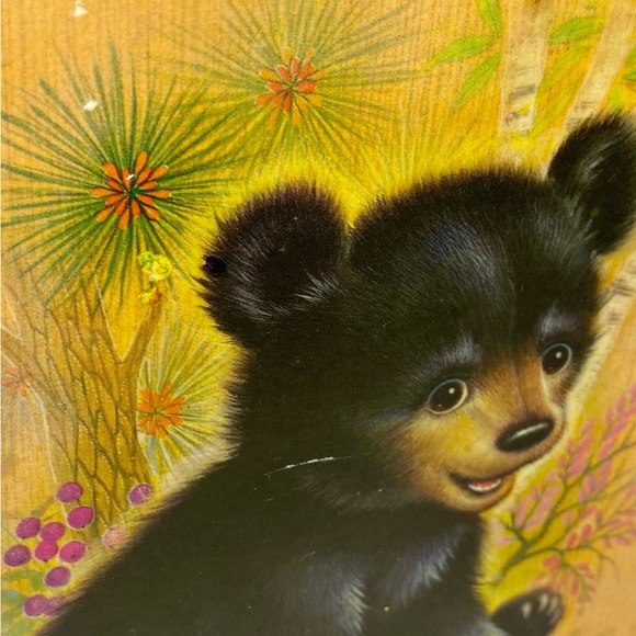 K Chin | Storage & Organization | Vintage K Chin Art Print Black Bear ...